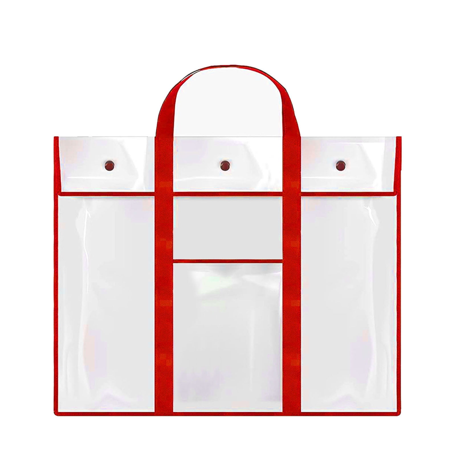 Clear PVC Poster Portfolio Bag with Carrying Handles for Artwork and ...