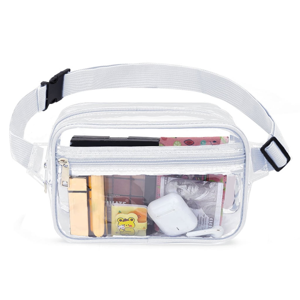 Clear PVC Purse Transparent Beach Bag Crossbody Purse Waist Bag Concert ...
