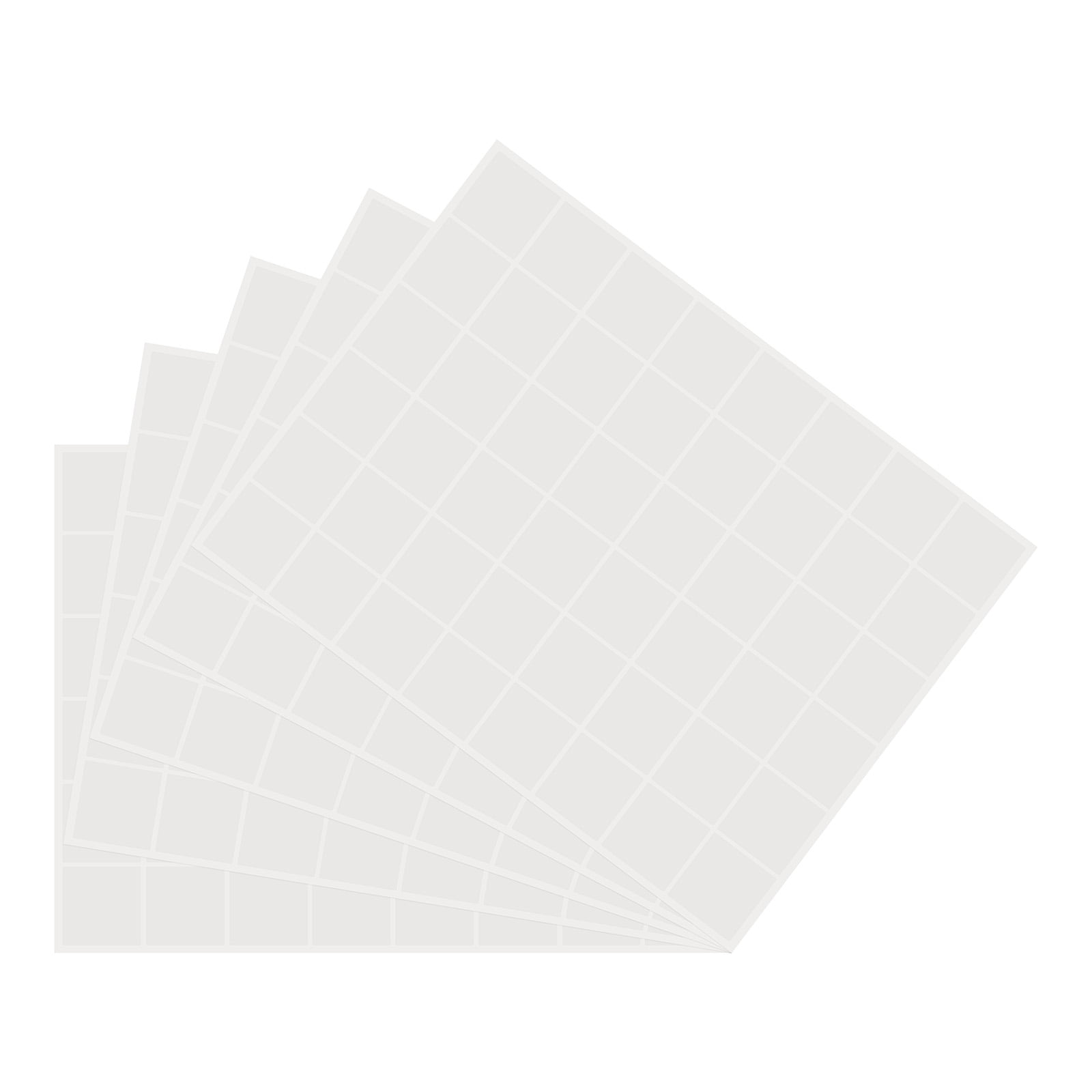 Clear PVC Seal Labels Square Sealing Dots Stickers Sheet, 1.4x1.4 Inch ...