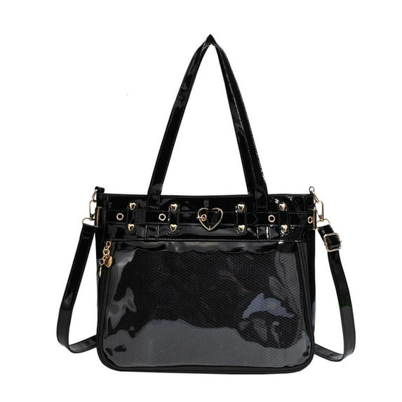Clear PVC Single Strap Bag Shoulder Bags Handbag For School College Or ...