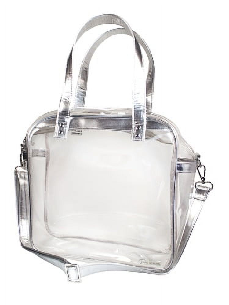 Clear PVC Stadium and Security Approved Travel Tote/Bag (Carryall 12" x ...