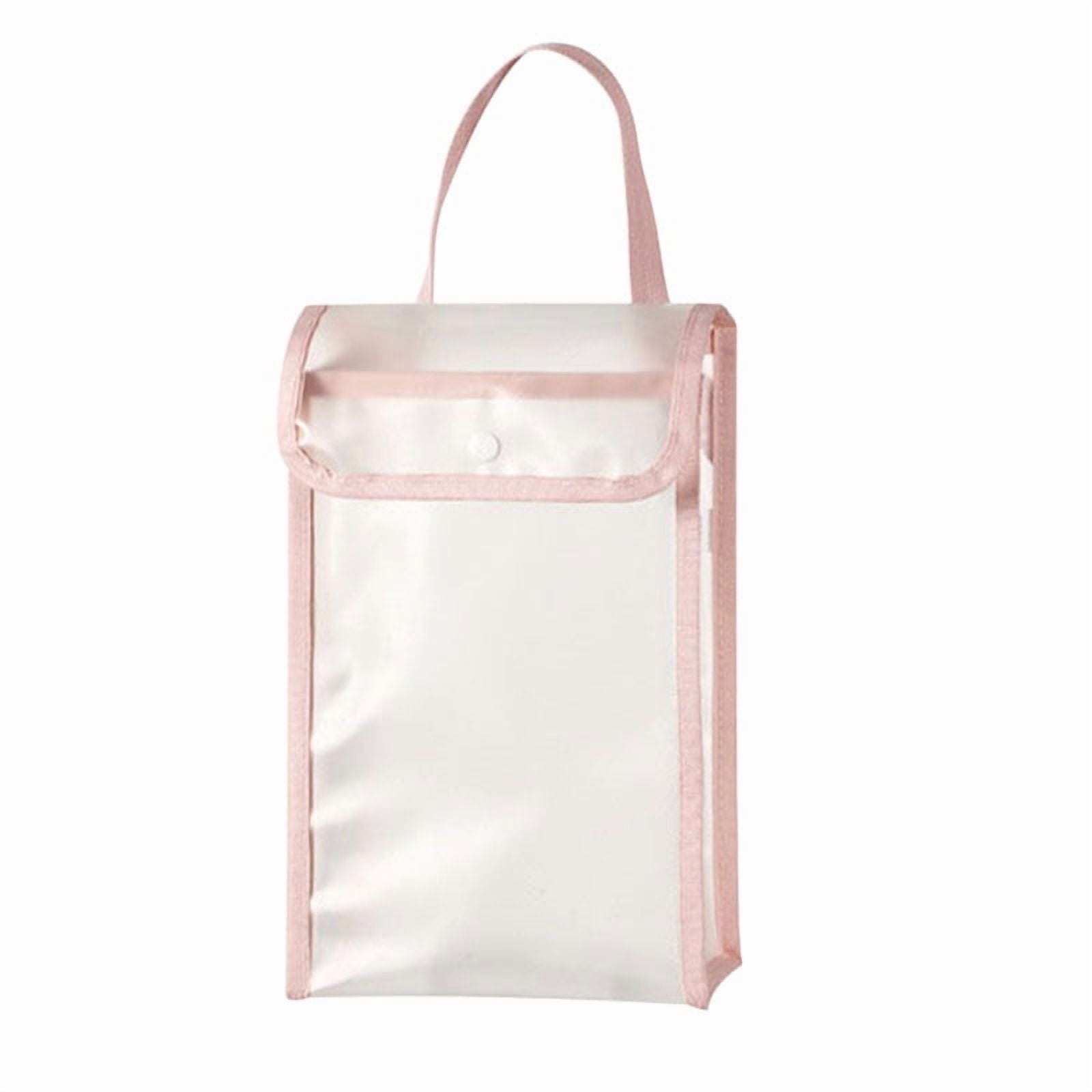 Clear PVC Tissue Box Holder with Adhesive Hook - Waterproof Hanging ...