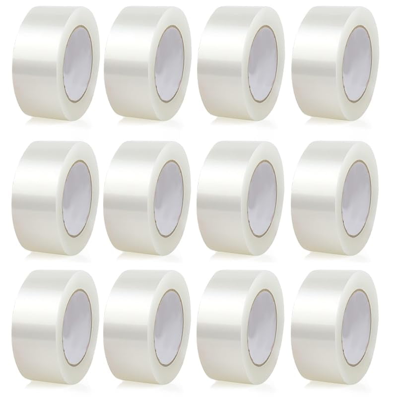 Clear Packaging Tape, 6/12 Roll Heavy Duty Packaging Tape for Shipping ...