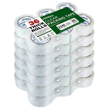 Heavy Duty 36 Pack of Clear Packing Tape-Acrylic-2 Inch- 110 Yards- 2.6 ...