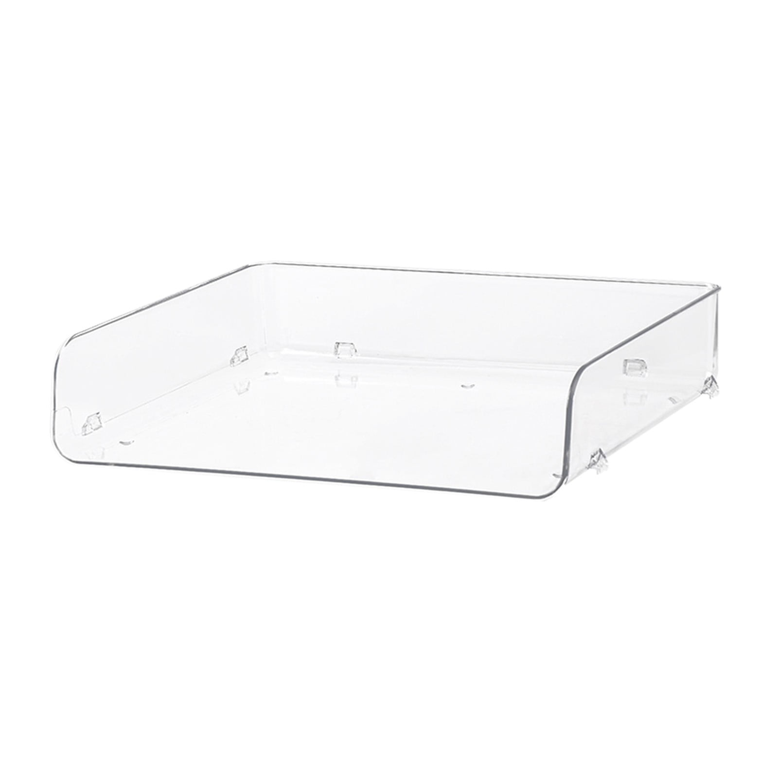 Clear Paper Tray Organizer for Desk,Clear Stackable Paper Trays,Desktop ...