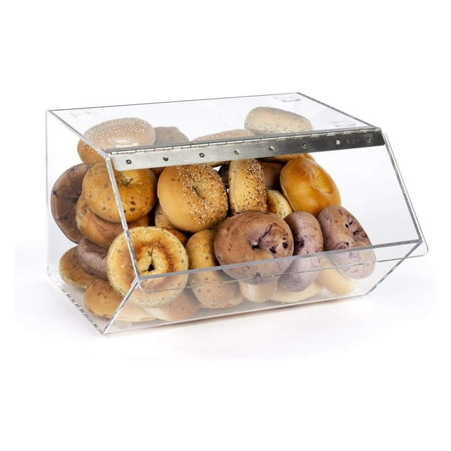 Clear Pastry Display Case for Bagels and Other Baked Goods, Clear ...