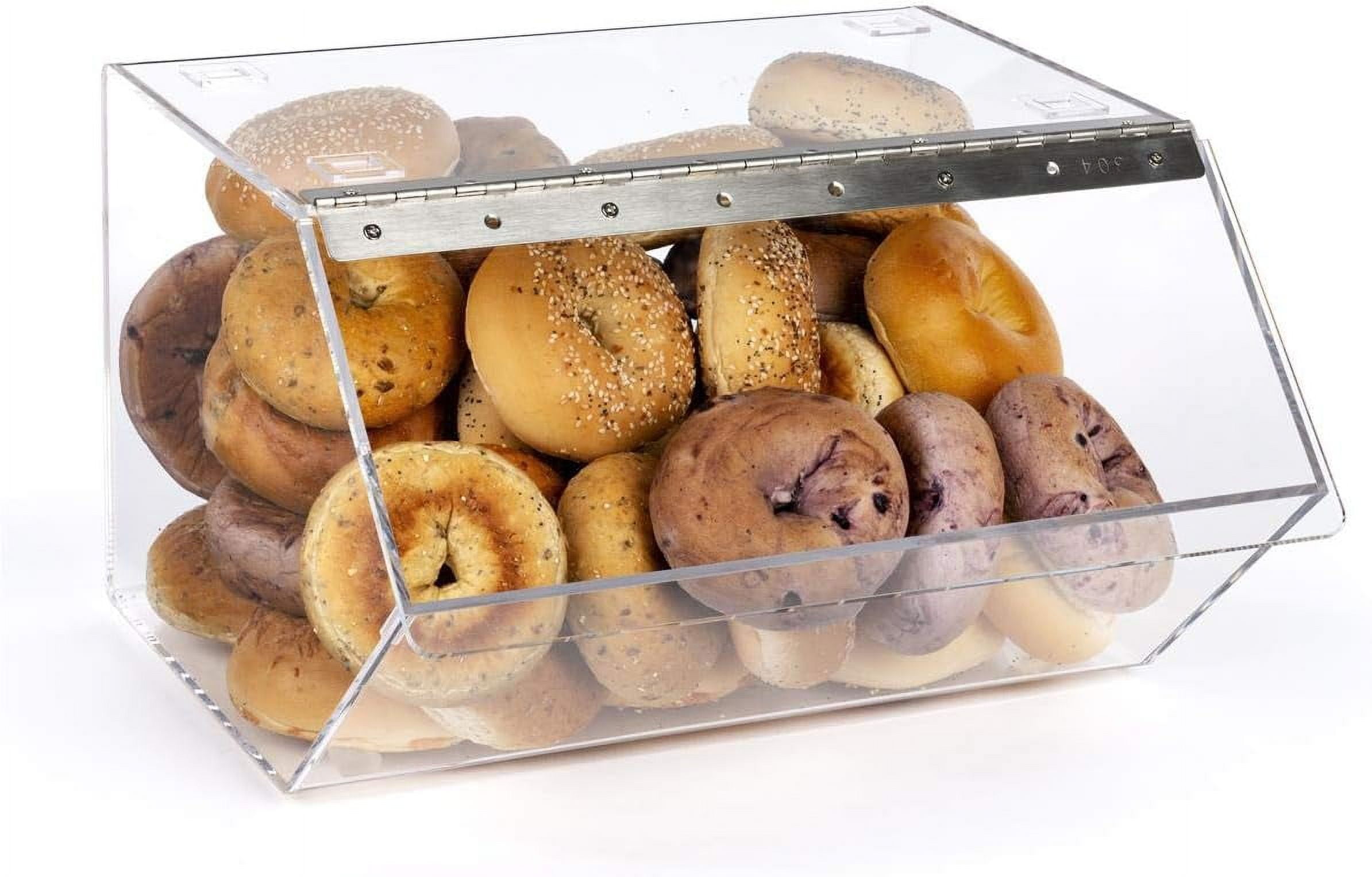 Clear Pastry Display Case for Bagels and Other Baked Goods, Clear ...