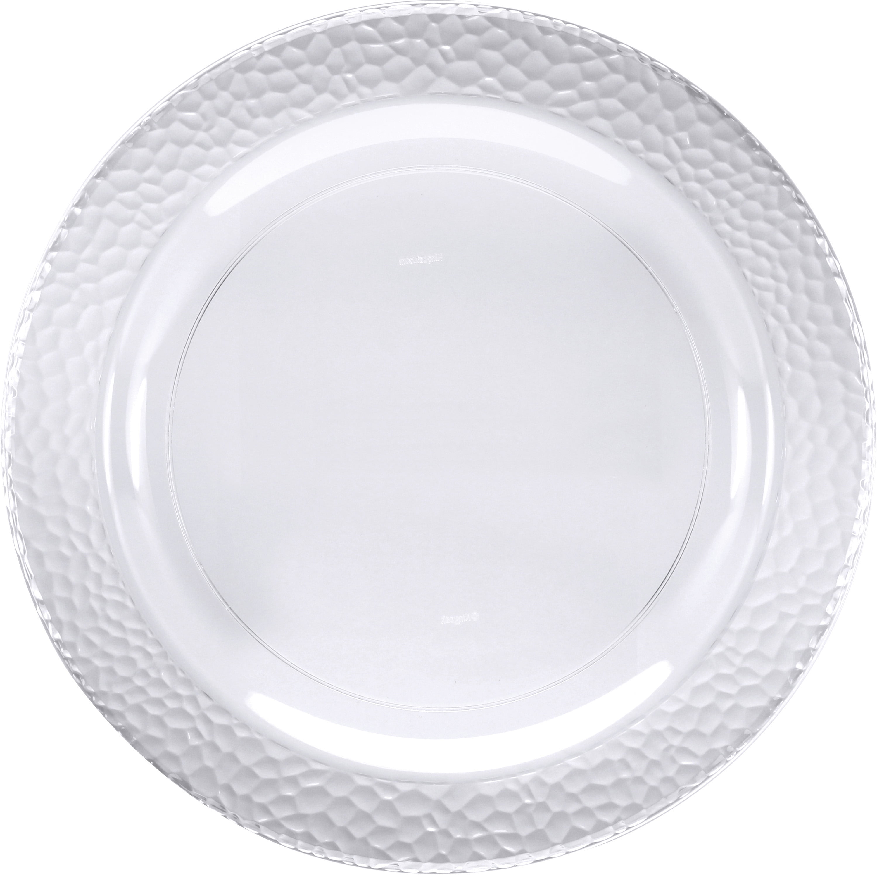 Clear Pebble Plastic Plates, 30 Count - Walmart.com