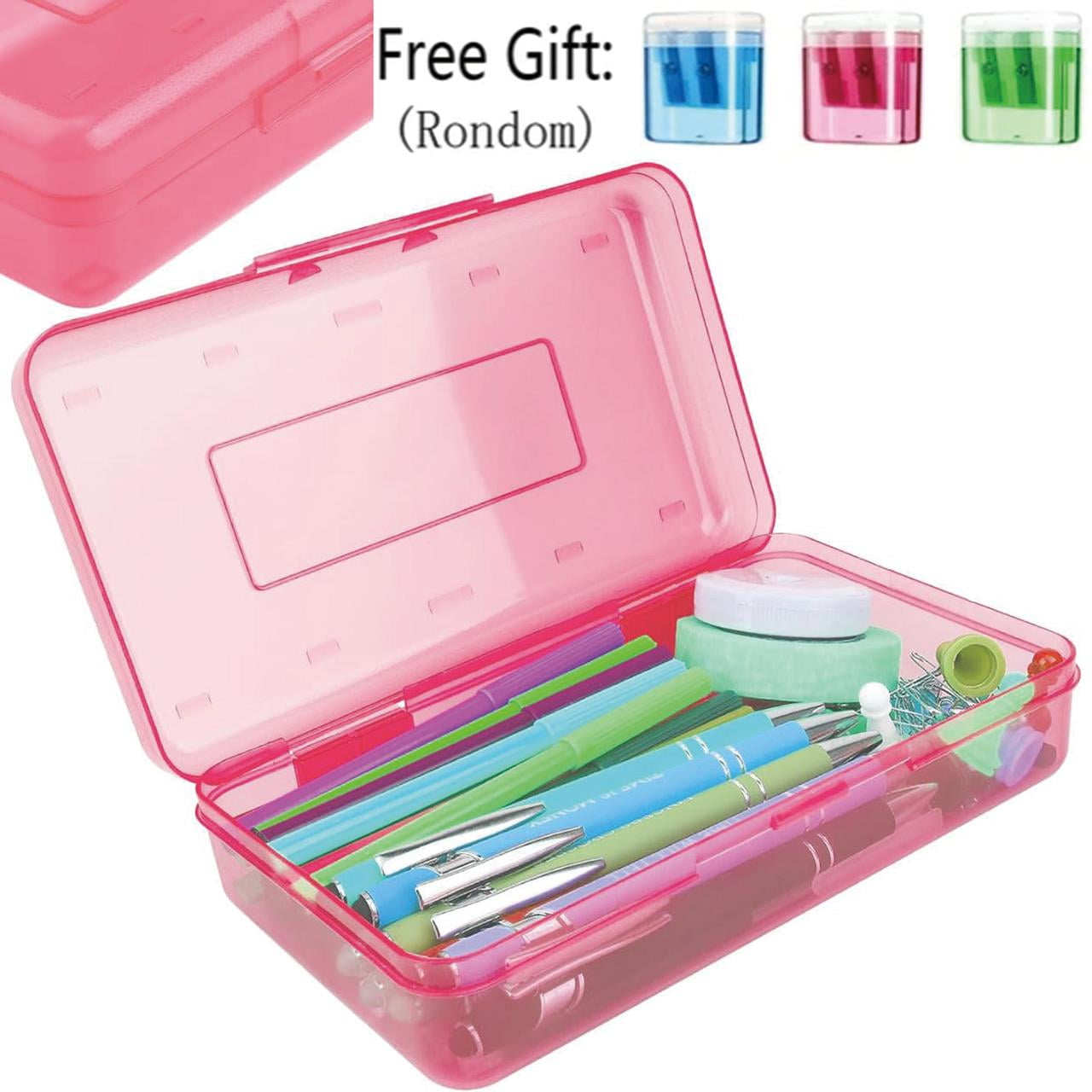 Clear Pencil Box,Crayon Boxes Bulk,Pencil Boxes Bulk Classroom,Hard ...