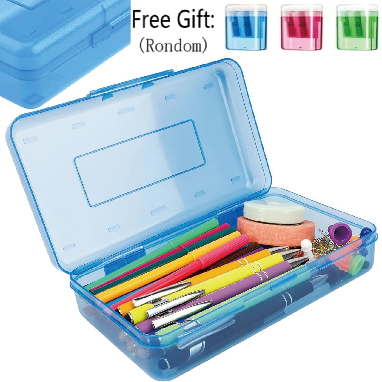 Clear Pencil Box,Crayon Boxes Bulk,Pencil Boxes Bulk Classroom,Hard ...