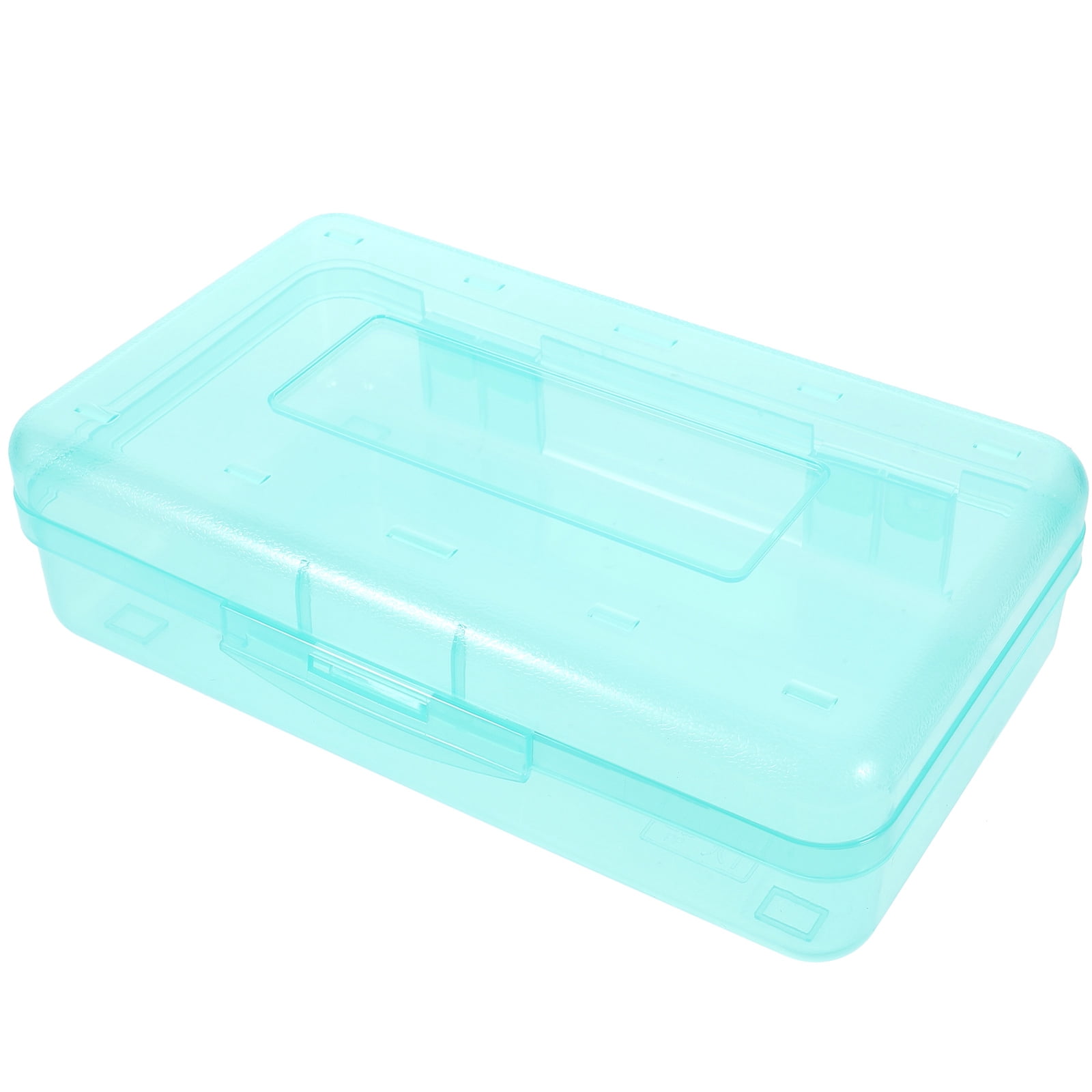 Sky-blue Stationery Organizer with Practical Lid Design for Long ...