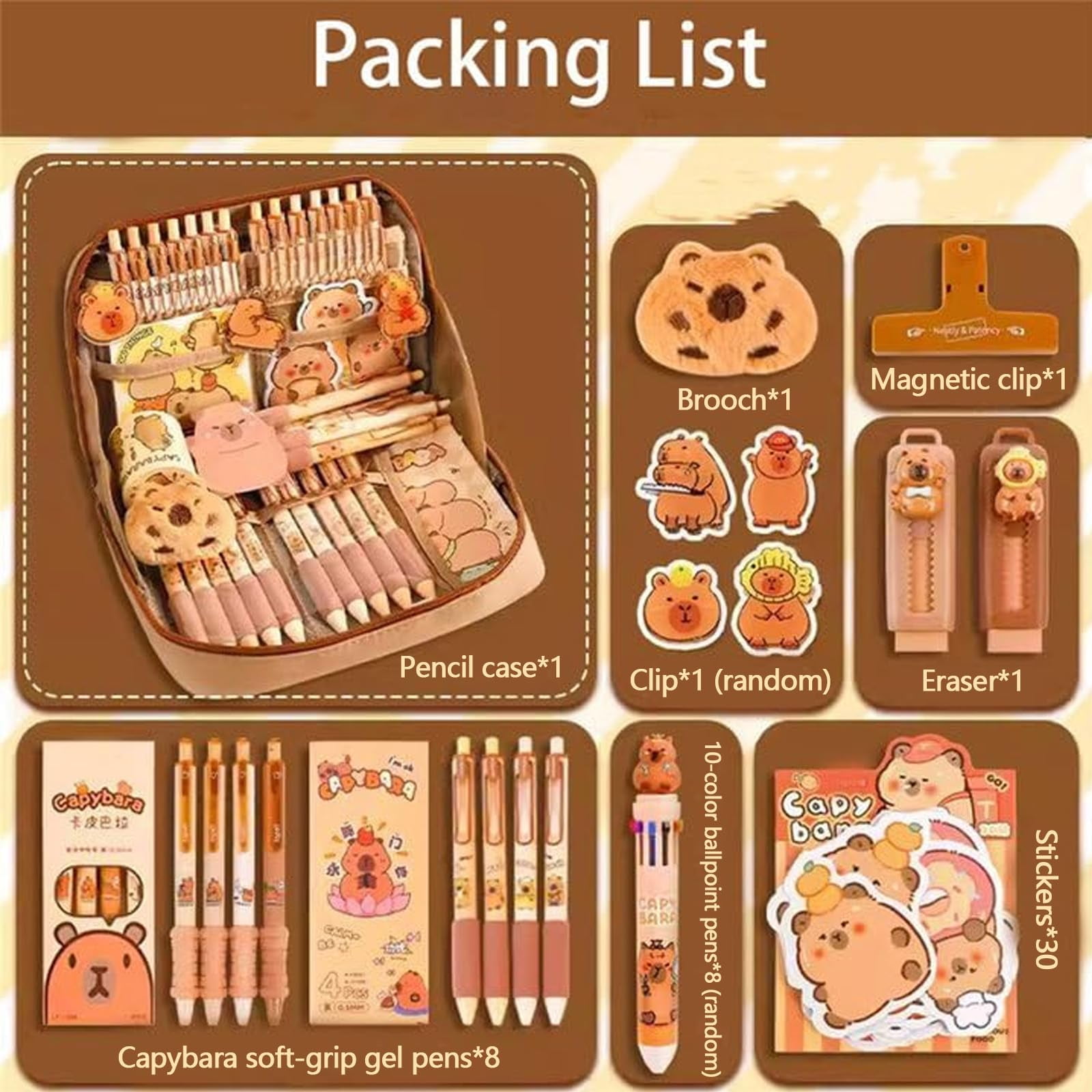 Clear Pencil Case With Cute Capybara Plush And Pins Aesthetic Pencil ... Clear Pencil Case With Cute Capybara Plush And Pins Aesthetic Pencil ...