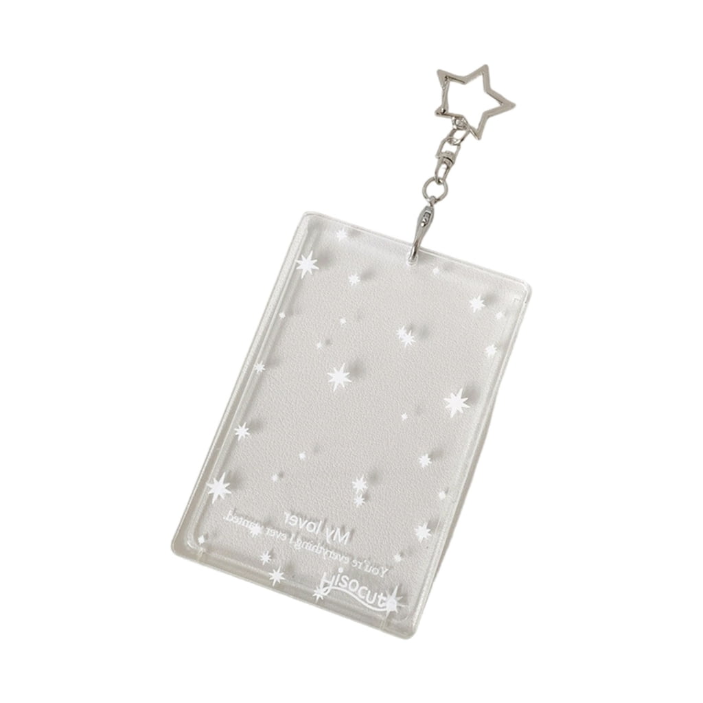 Clear Photo Card Case with Keychain Clip 3Inch Photo Protectors ...