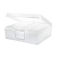 Clear Plastic Photo & Craft Storage Box by Simply Tidy - Includes 16 ...