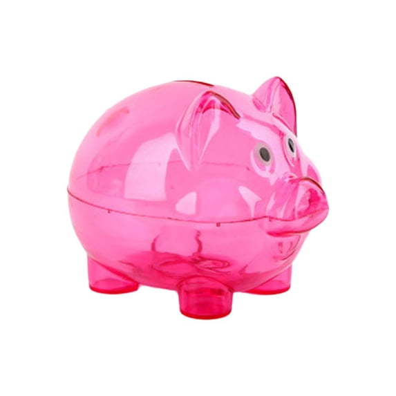 Clear Pig Plastic Piggy Money Bank Small Piggy Bank Money Boxes ...