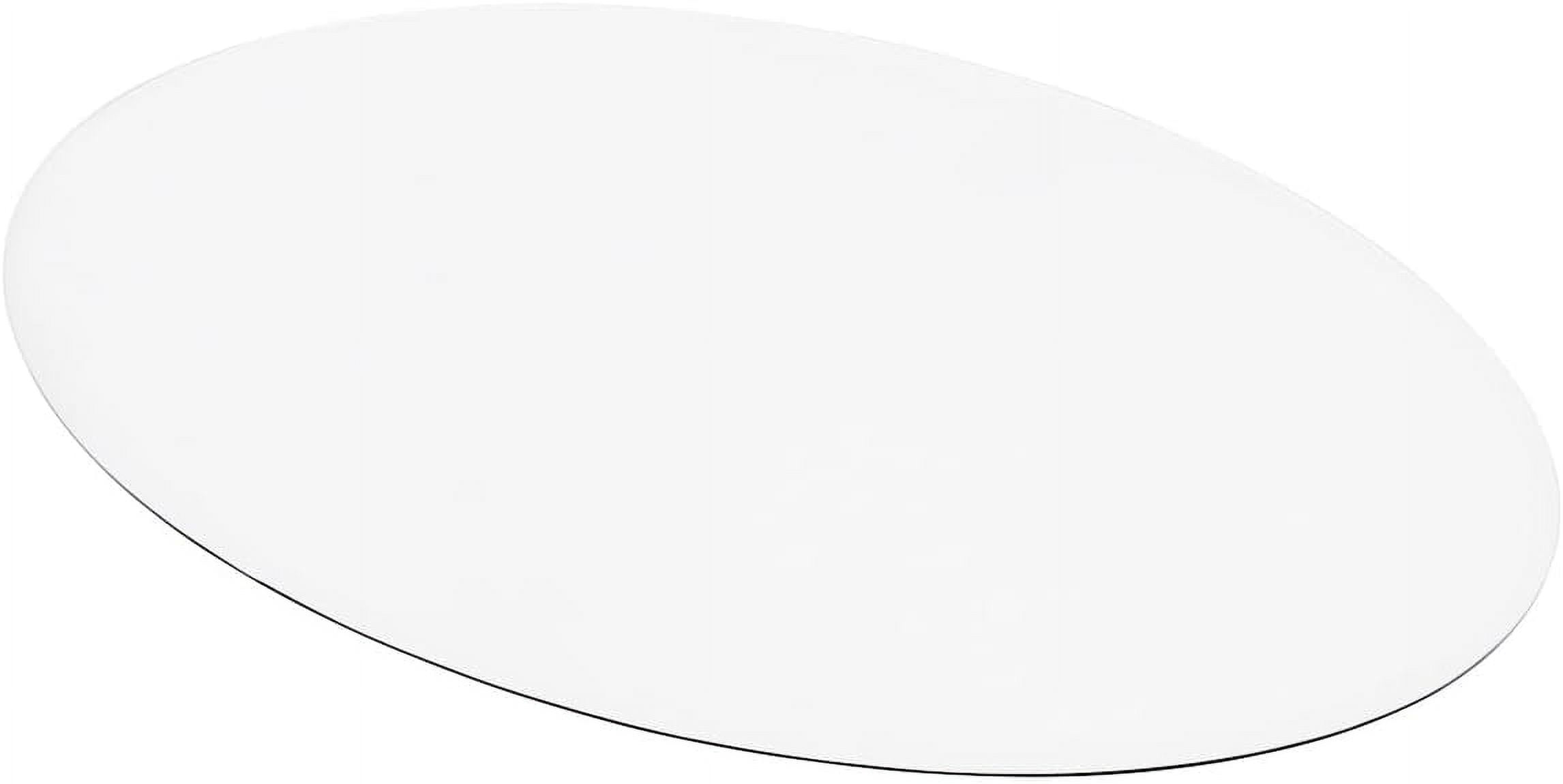 Clear Placemats Set of 6, USA Made, Safe, 13 x 19 Inch Oval, 2mm Thick ...