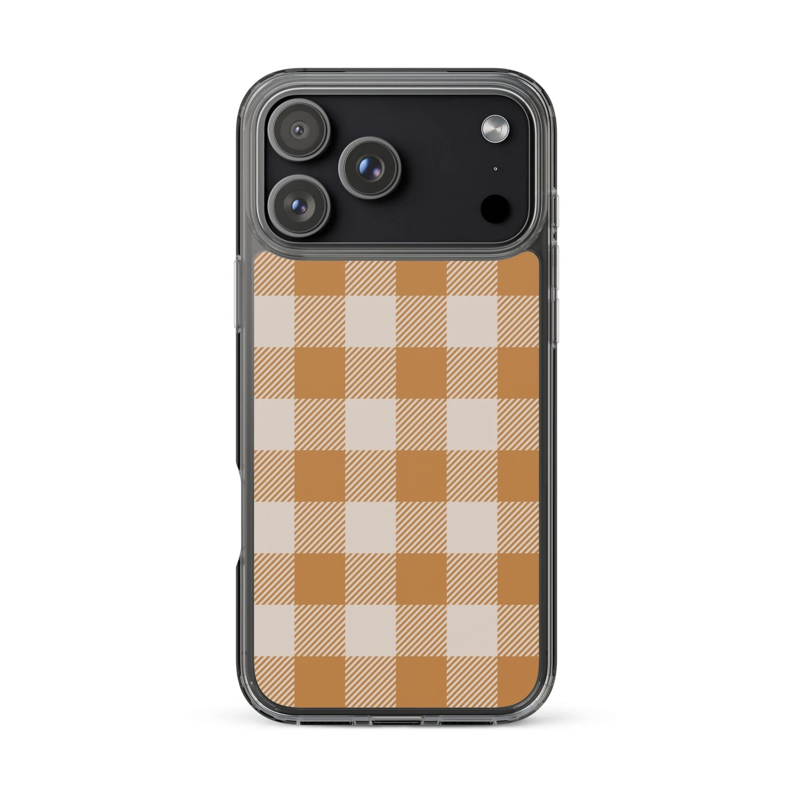 Clear Plaid Fall Style Protective Cover for iPhone 11 12 13 14 15 16 17 ...