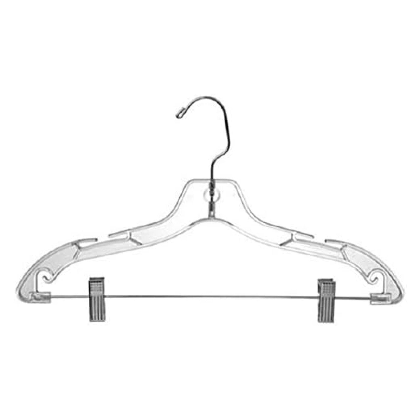 Clear Plastic 17" Suit Hanger (Box of 100) - Walmart.com