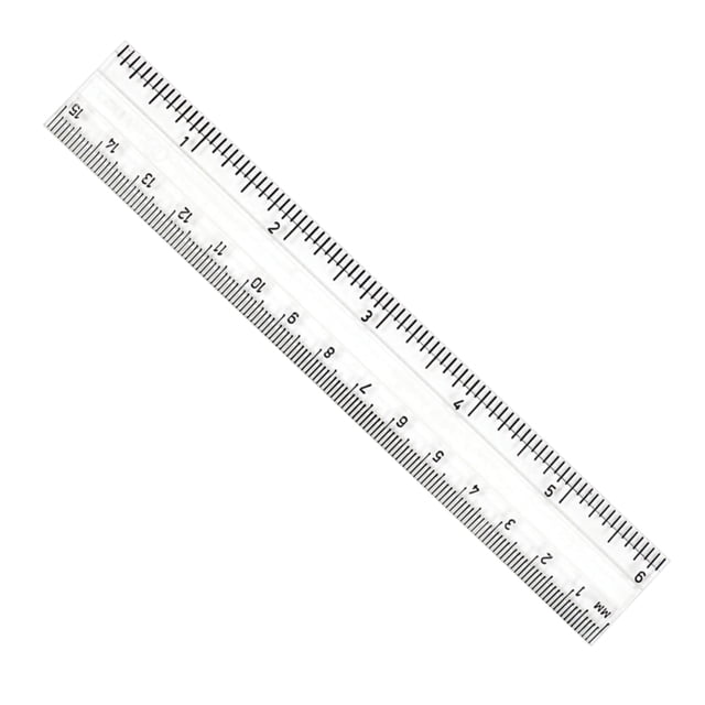 Clear Plastic 6In Ruler - Walmart.com