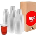 Clear Plastic 7 oz [500 Count] Disposable Party Tasting Portion Serving ...