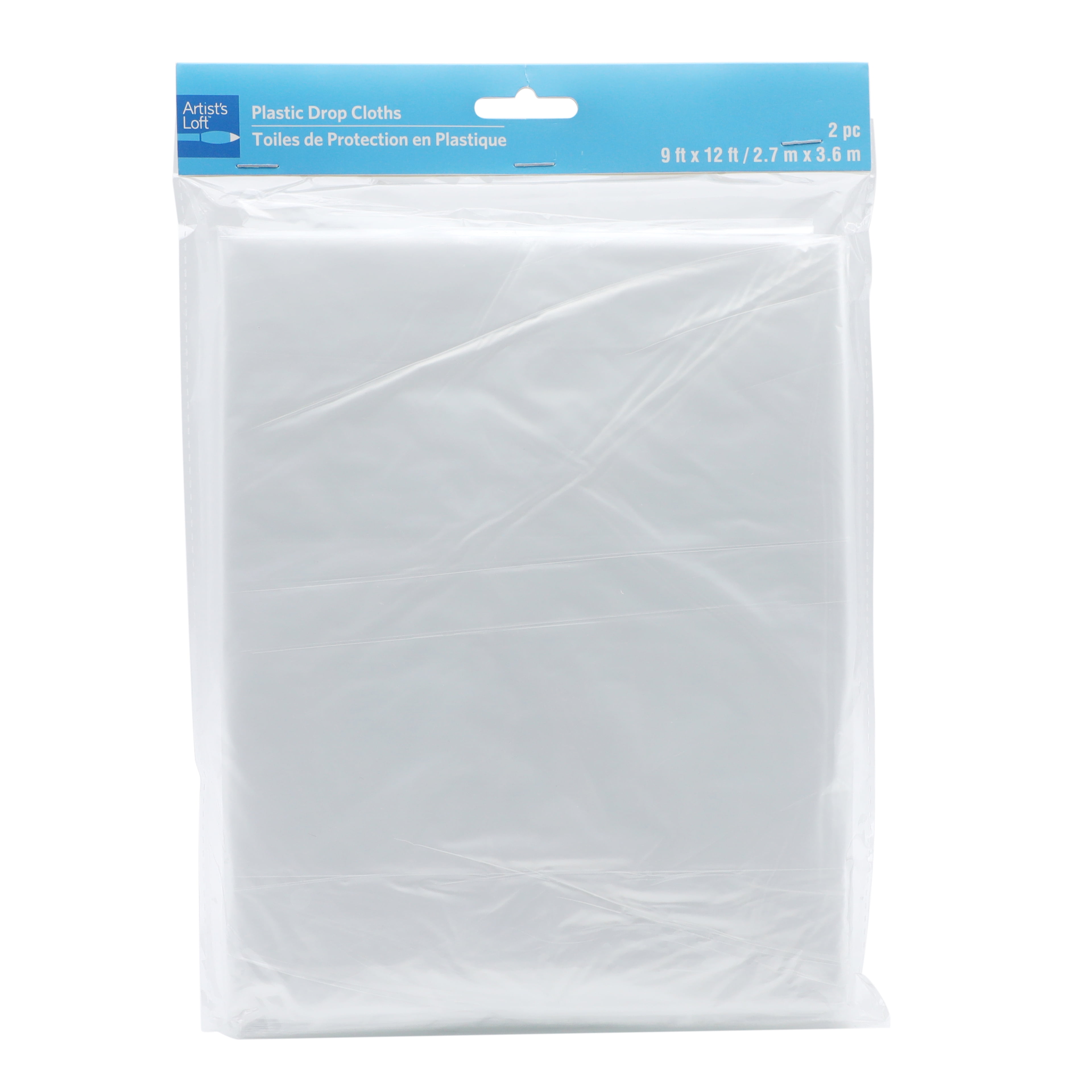 Clear Plastic 9ft x 12ft Drop Cloths - 2ct. by Artist's Loft™ - Walmart.com
