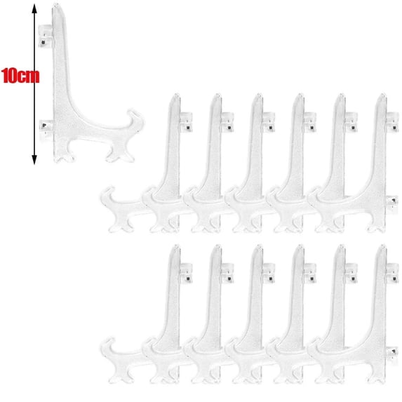 Clear Plastic Acrylic Easels Table Top Plate Holder Dish Bowl Racks ...