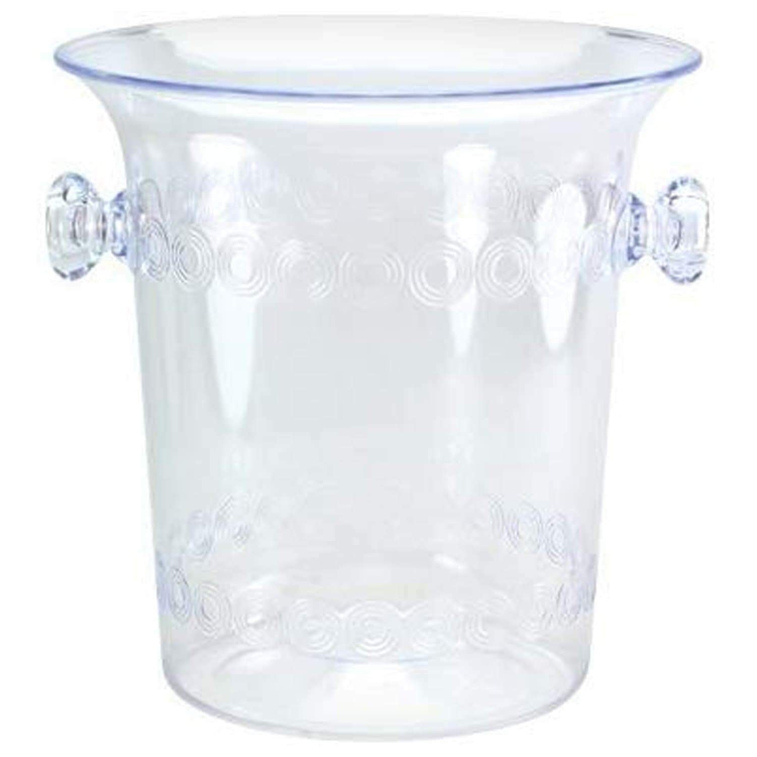Clear Plastic Acrylic Ice Bucket Wine Beer Bottle Cooler Champagne 4 ...