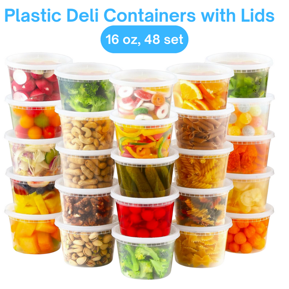 16 Oz Containers with Lids