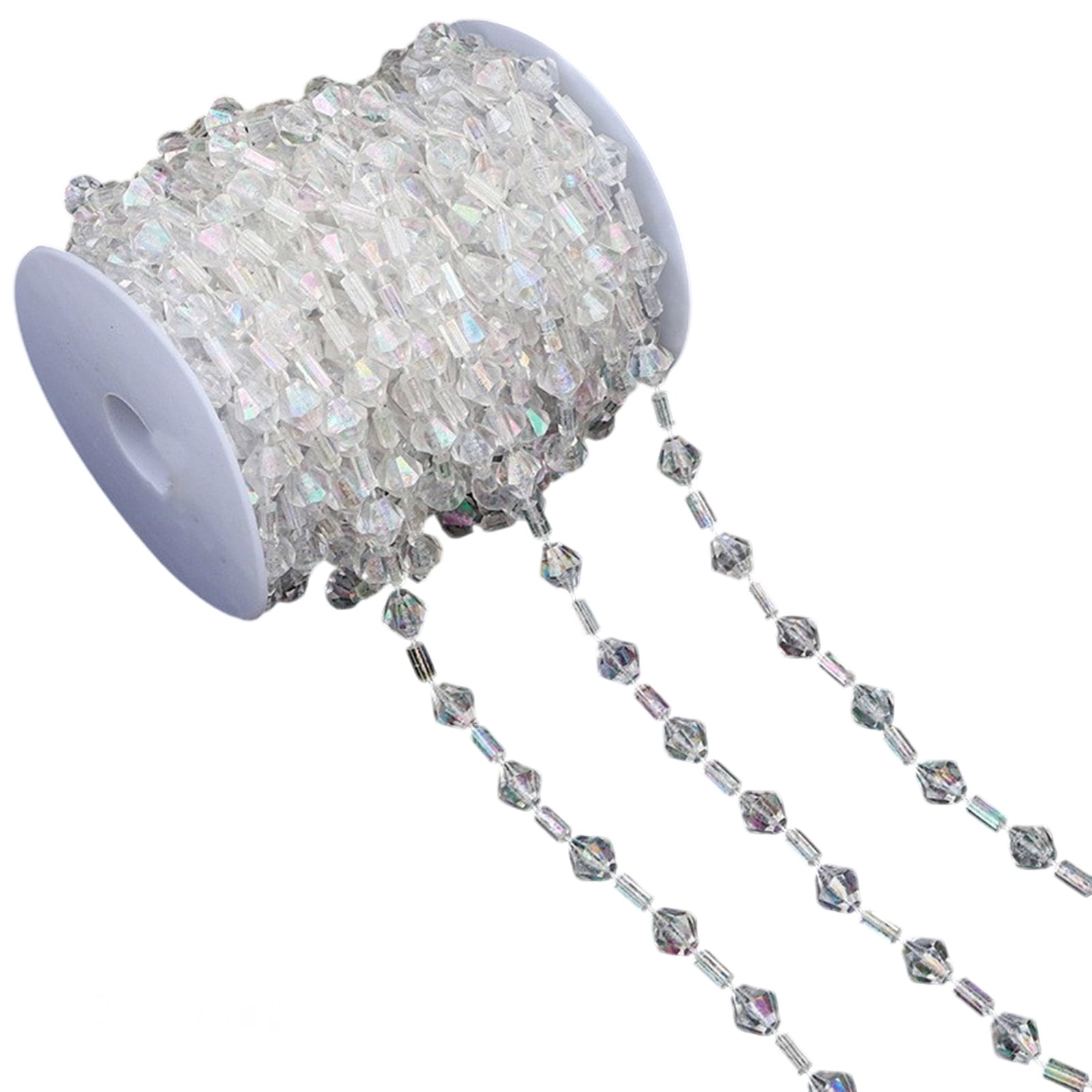 Clear Plastic Beaded Chain For Handmade Craft Jewelry Making Craft ...