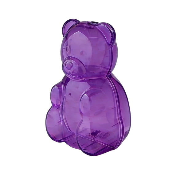 Clear Plastic Bear Candy Boxes, Giant Gummy Bear Container, Large Clear ...