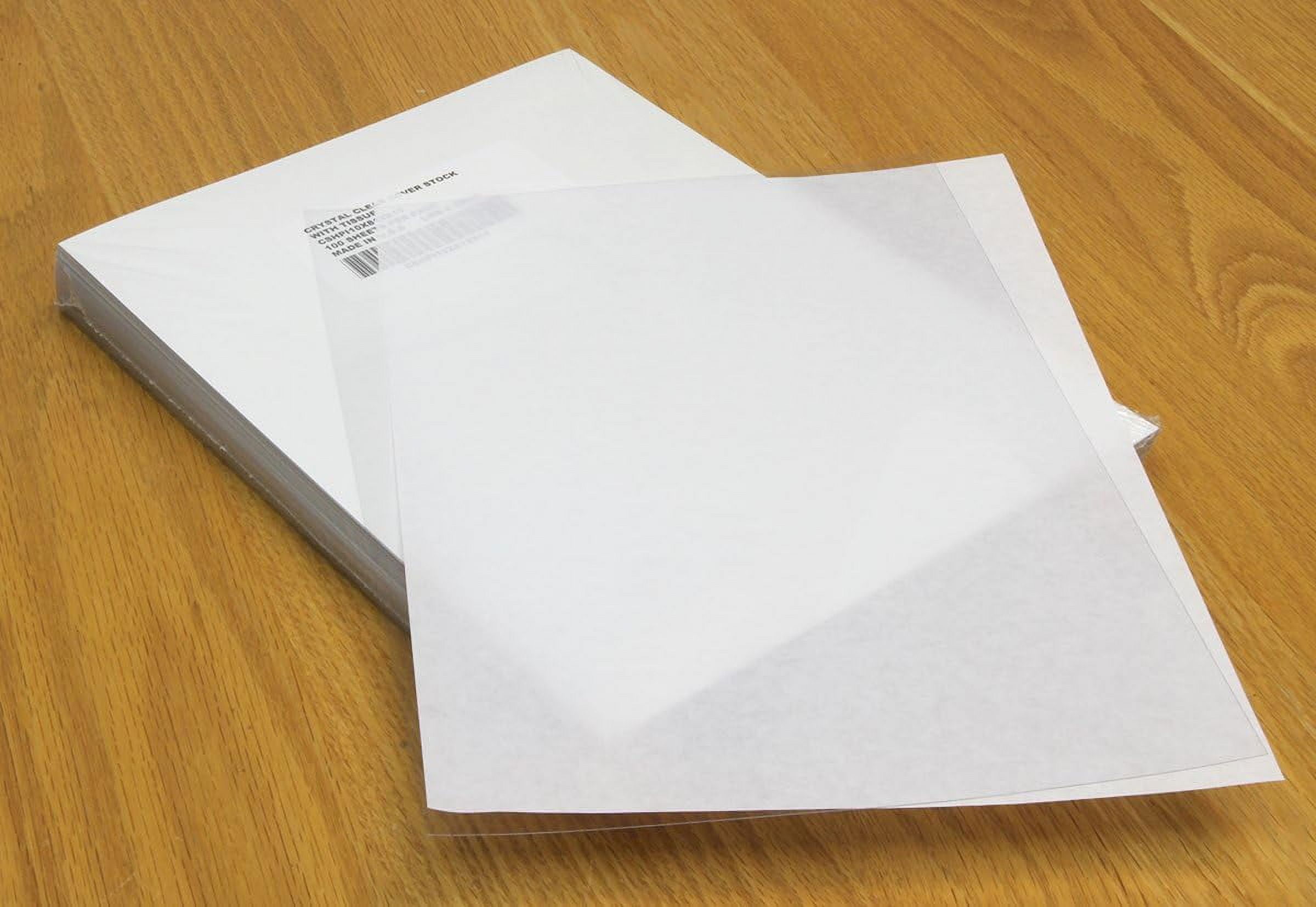 Clear Plastic Binding Covers, 10 mils Thick, 8.5 x 11 Inches, 100-Pack ...