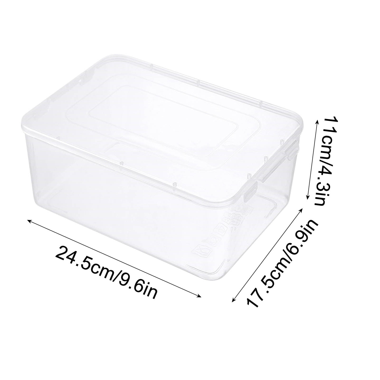 Clear Plastic Book Storage Box for Children's Picture Books, Desktop ...