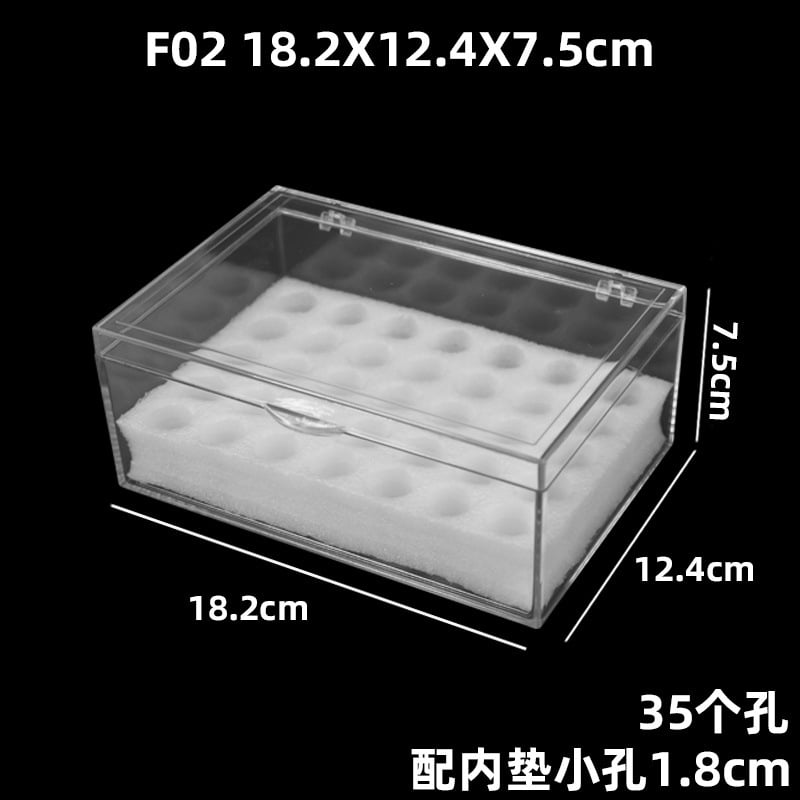 Clear Plastic Box with Lid Light Blocking Medicine Storage Containers ...