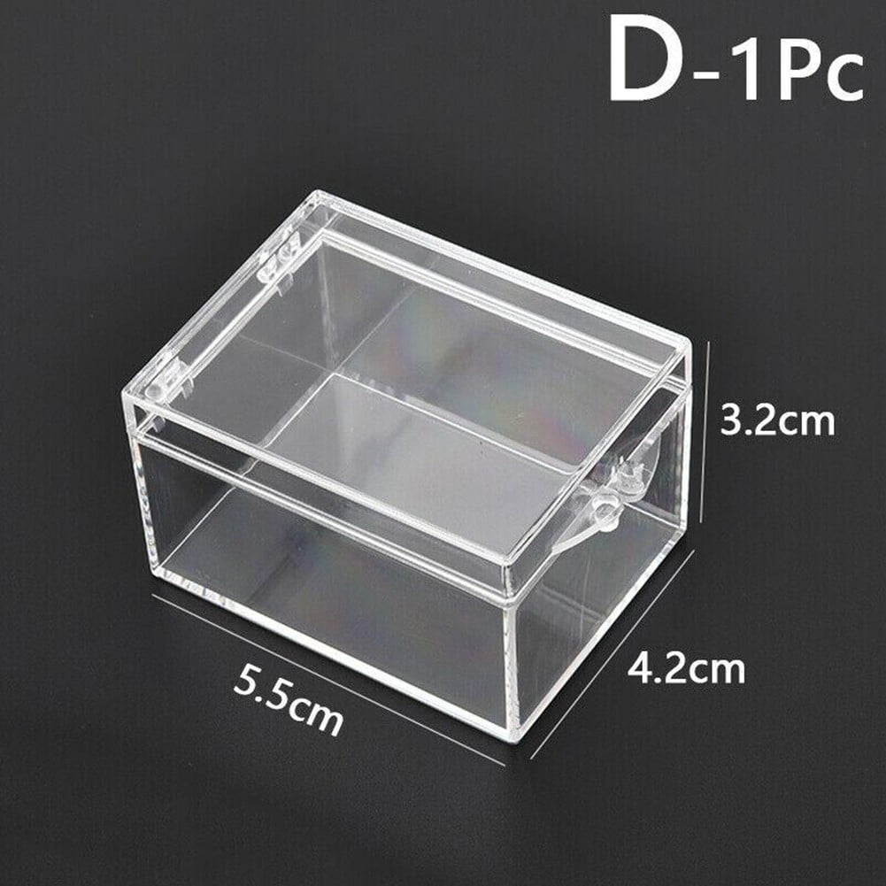 Clear Plastic Box Rectangular Insect Specimen Display Desktop Storage ...