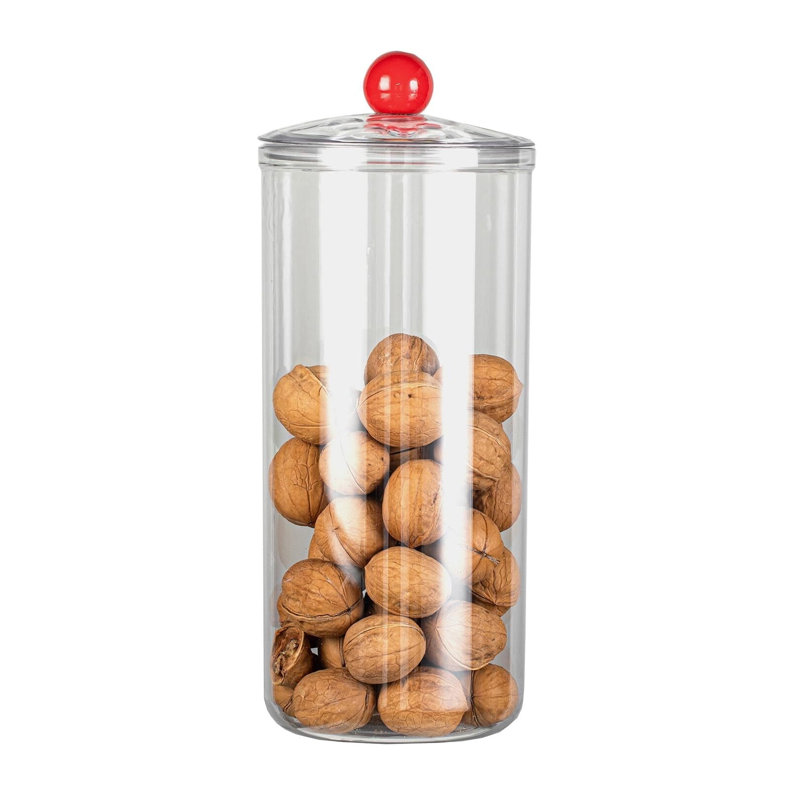 Clear Plastic Candy Jar with Lid for Office Desk, Plastic Cookie ...