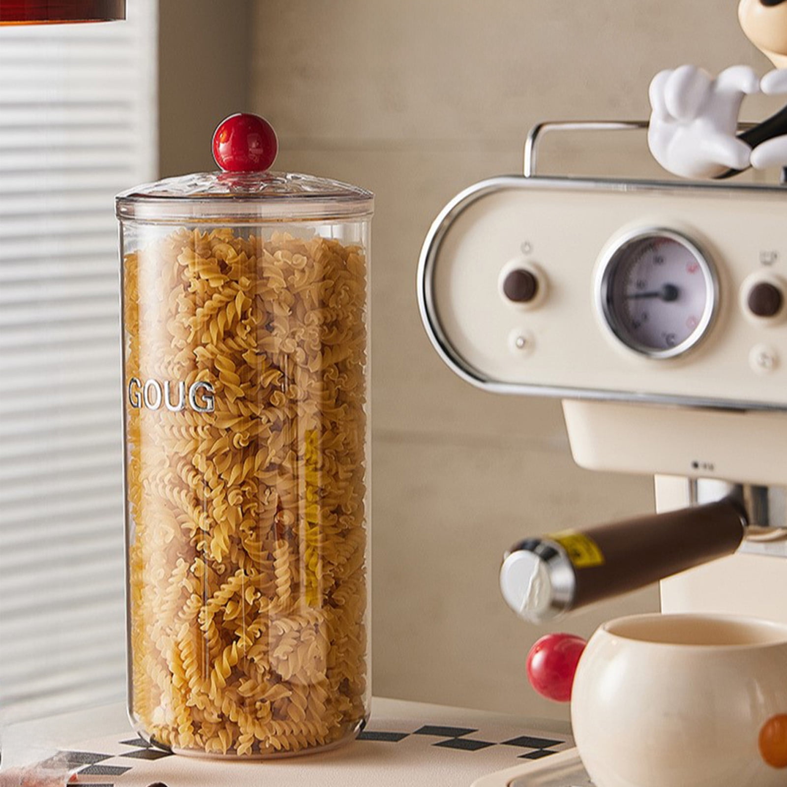 Clear Plastic Candy Jar with Lid, Plastic Cookies Storage Jar, Plastic ...