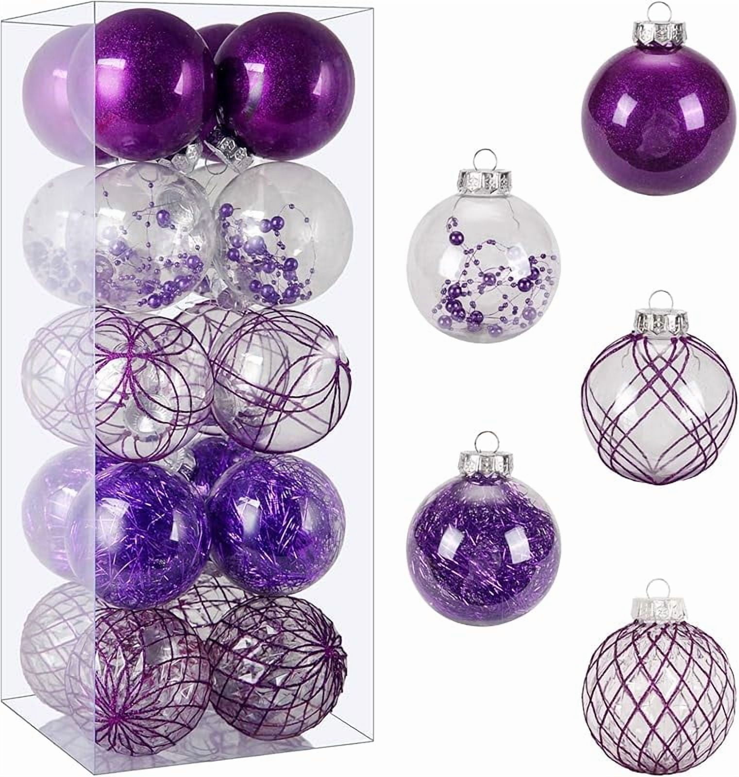 Clear Plastic Christmas Ball Ornaments, 30ct 2.36 Inch Champagne Balls ...