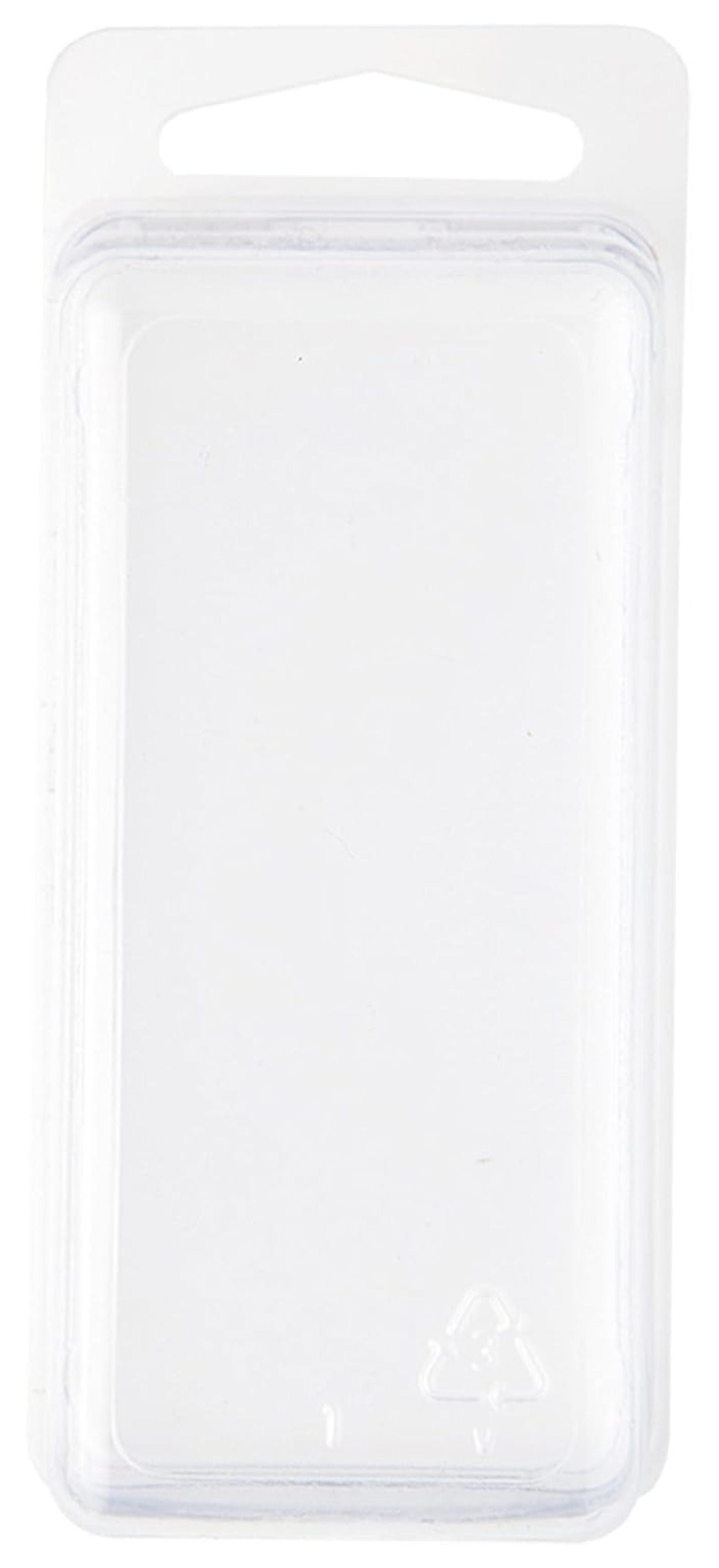 Clear Plastic Clamshell Package/Storage Container, 3.375" H x 1.5" W x ...