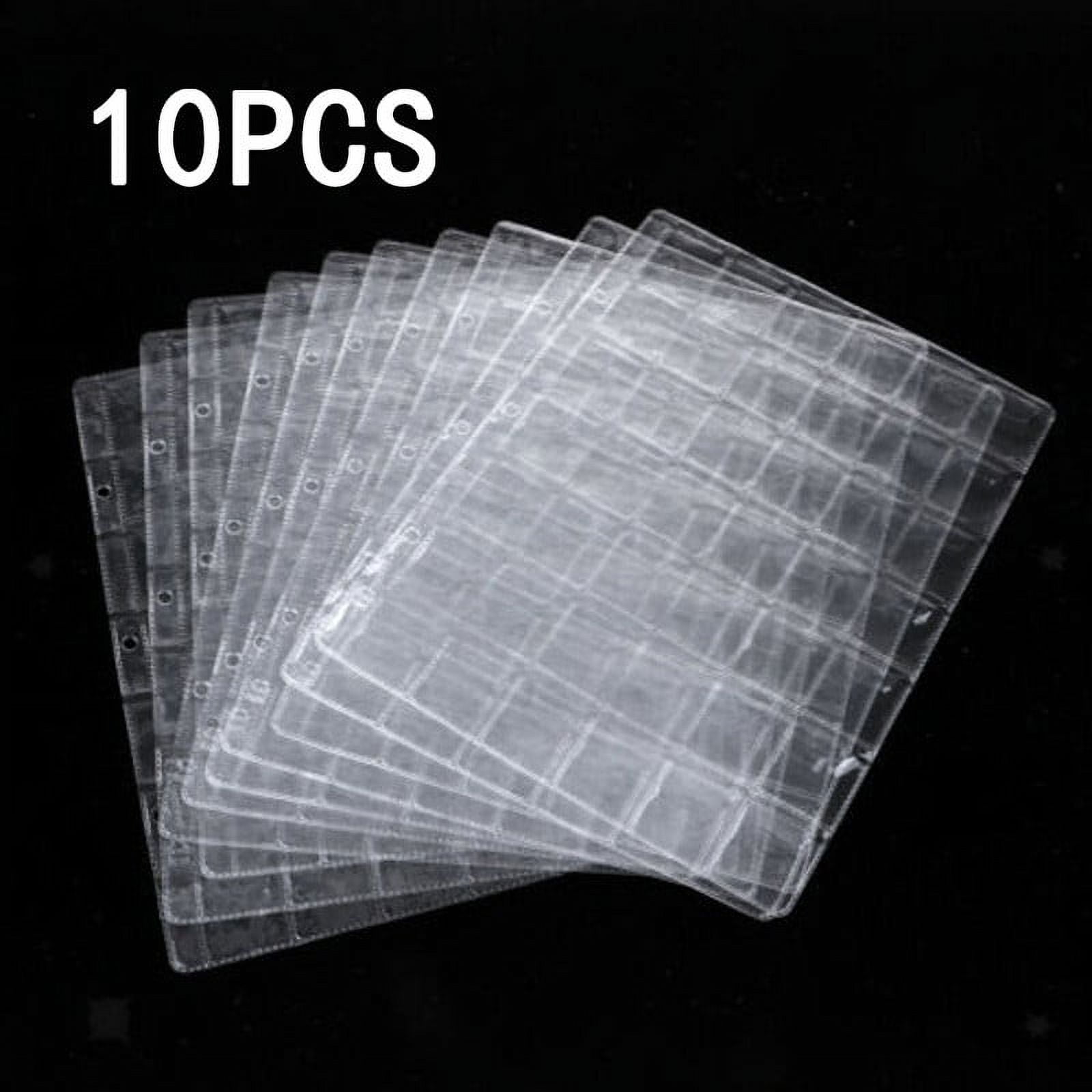 Clear Plastic Coin Holder Pages, 42 Pockets, 3-Ring Binder Compatible ...