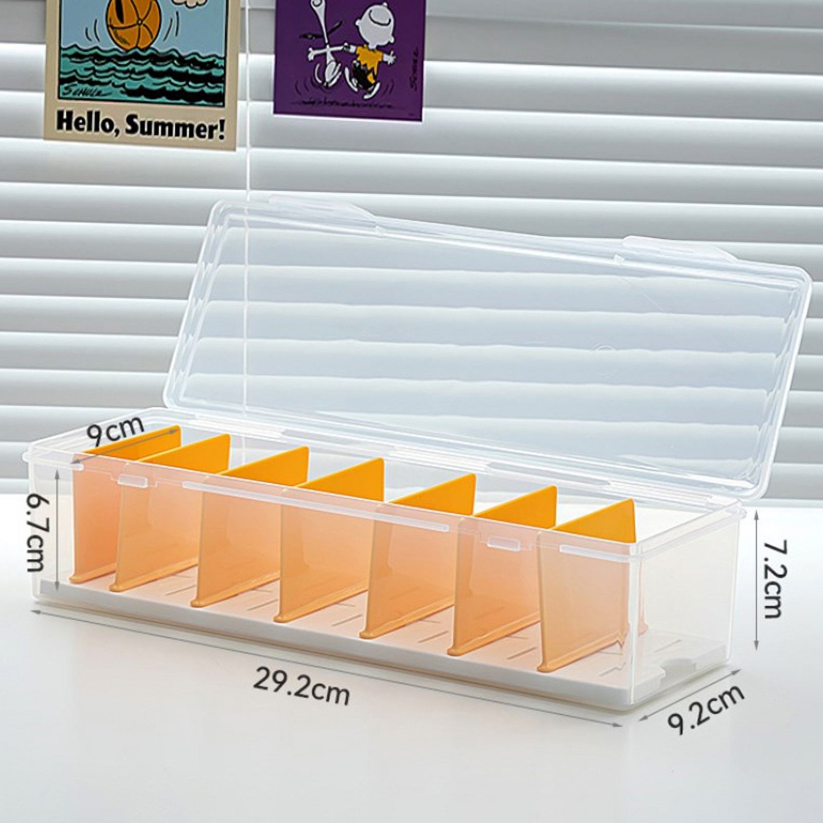 Clear Plastic Compartmentalized Organizer Box Holds 550+ Game Cards ...