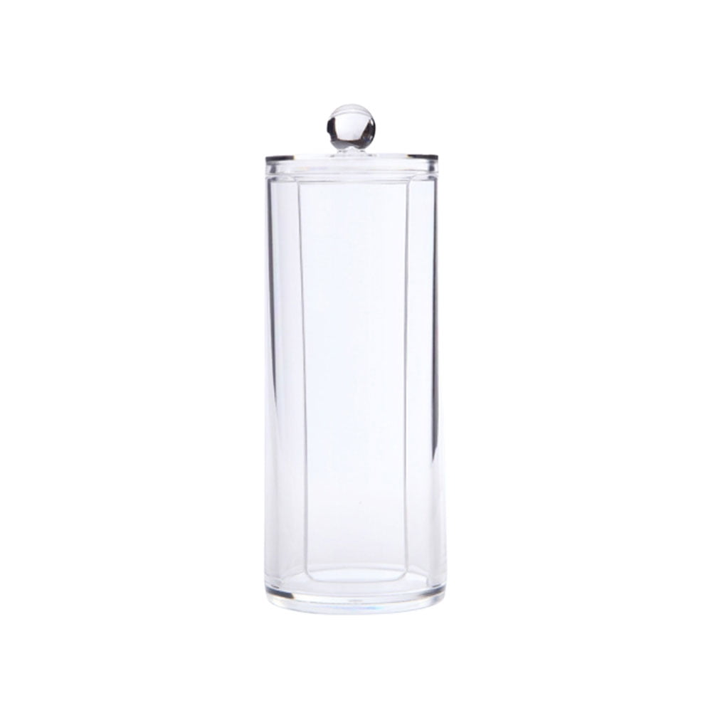 Clear Plastic Cotton Swab Holder Organizer Box Dispenser Jar - Walmart.com