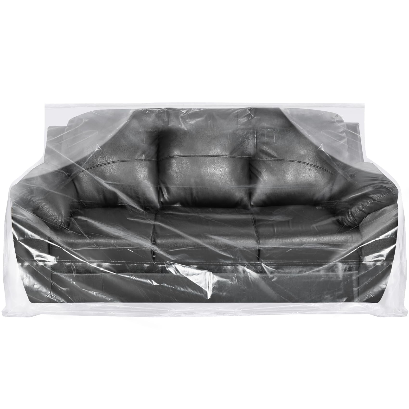 Clear Plastic Couch Cover for Moving and Storage, Heavy Duty Sofa Bag ...