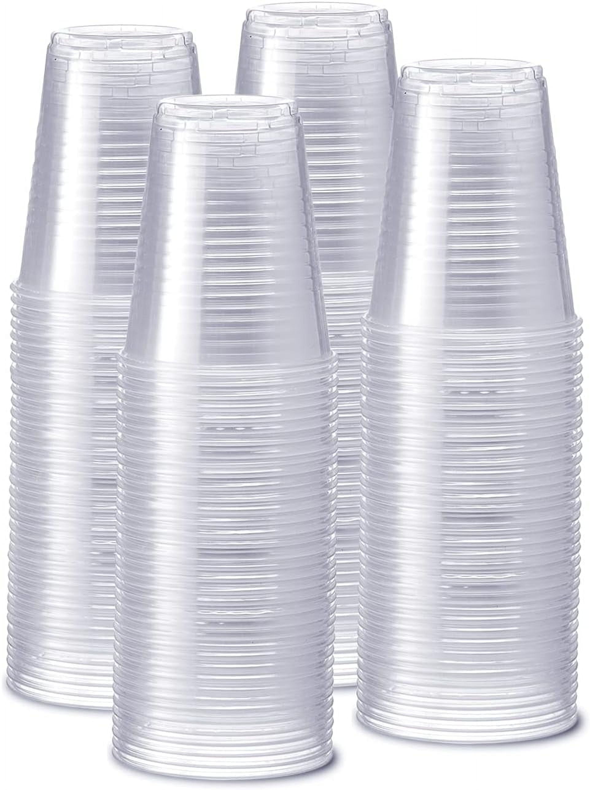 Clear Plastic Cups [12 oz 240 Count] Disposable Cold Drinking for ...