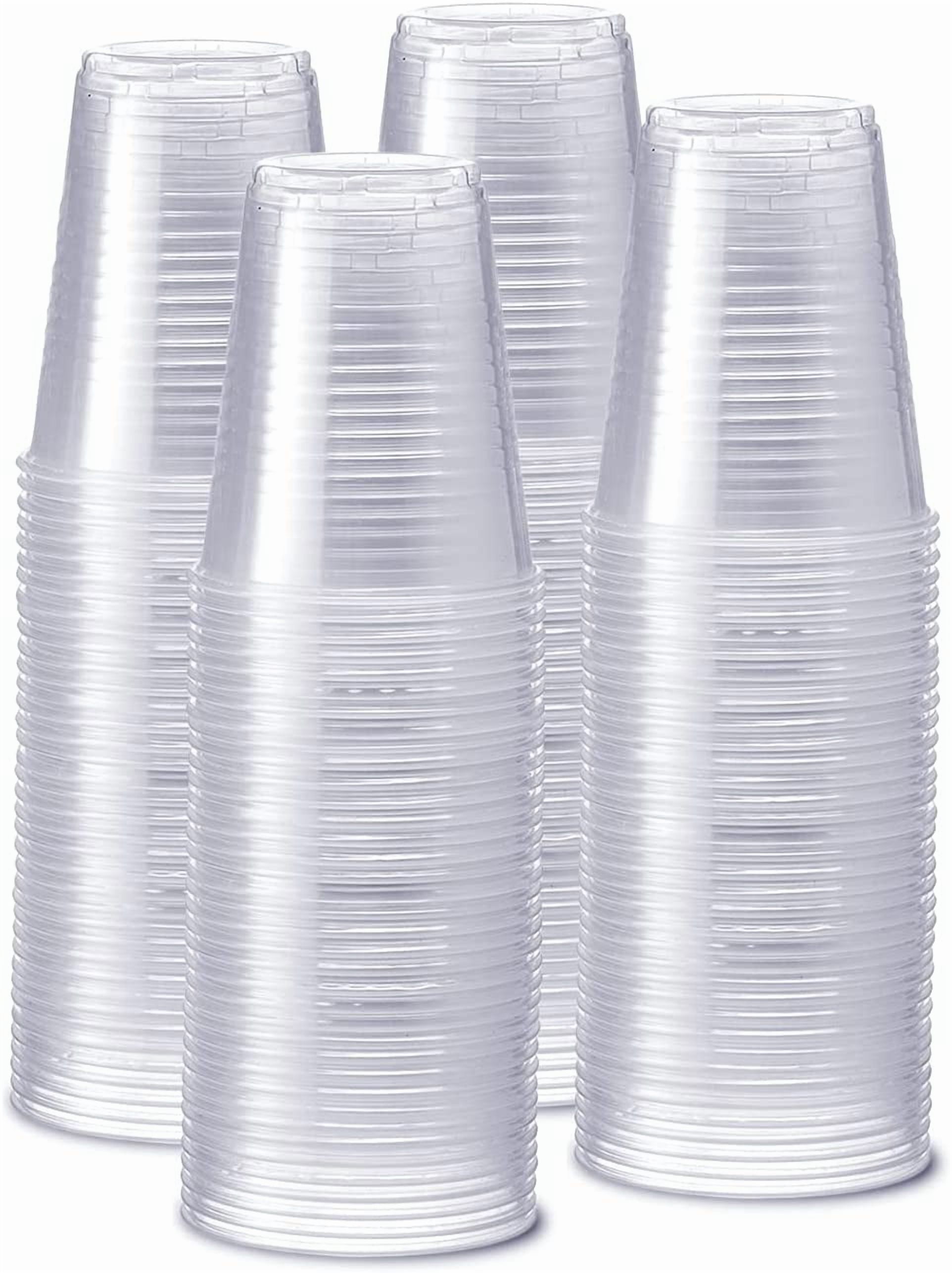 Clear Plastic Cups [12 oz - 240 Count] Disposable Cold Drinking for ...