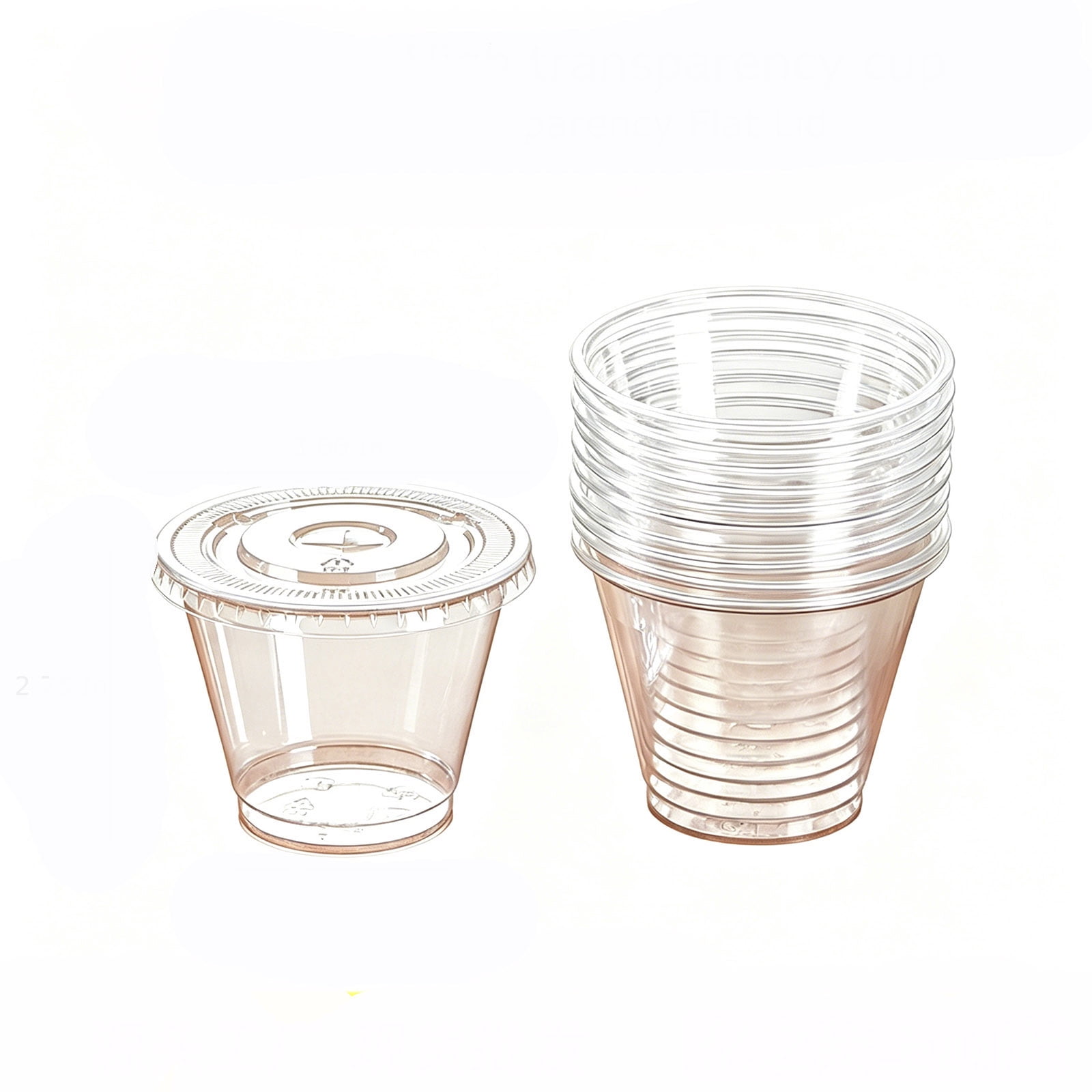 Clear Plastic Cups with Lids for Yogurt Fruit Ice Cream 3 Lid Types 5 ...