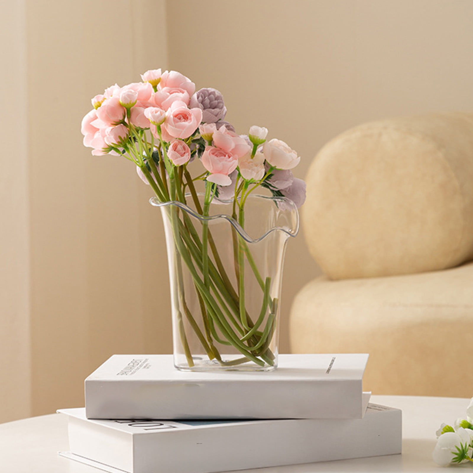 Clear Plastic Decorative Vase Imitation Glazed Flower Pot 3 Size ...