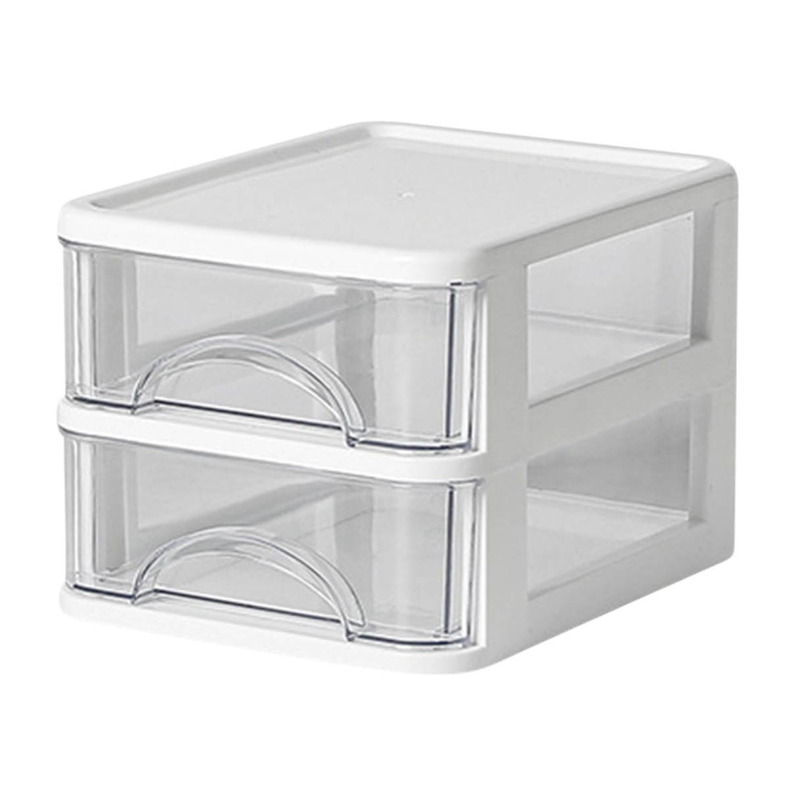 Clear Plastic Desktop Drawer Organizer with Multi-Layer Storage ...
