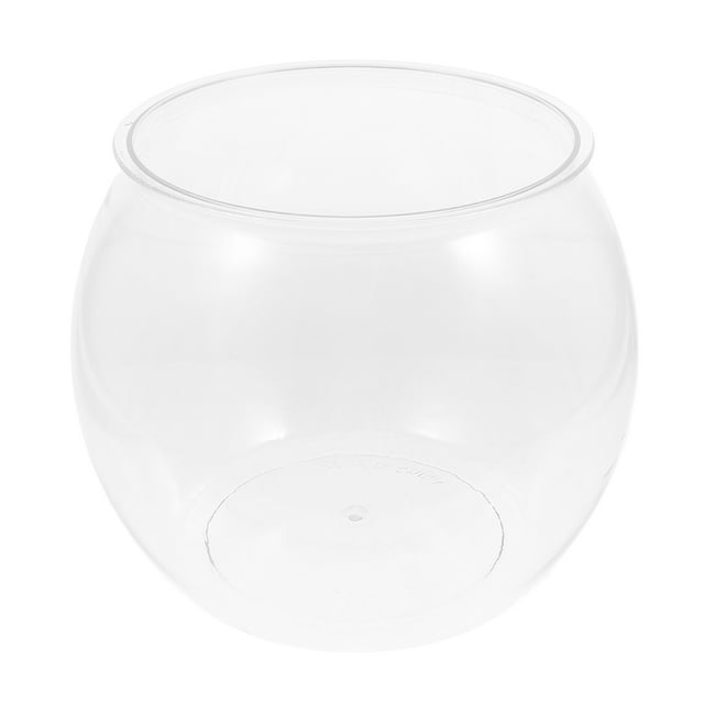 Clear Plastic Desktop Small Fish Bowl Transparent Goldfish Aquarium for ...