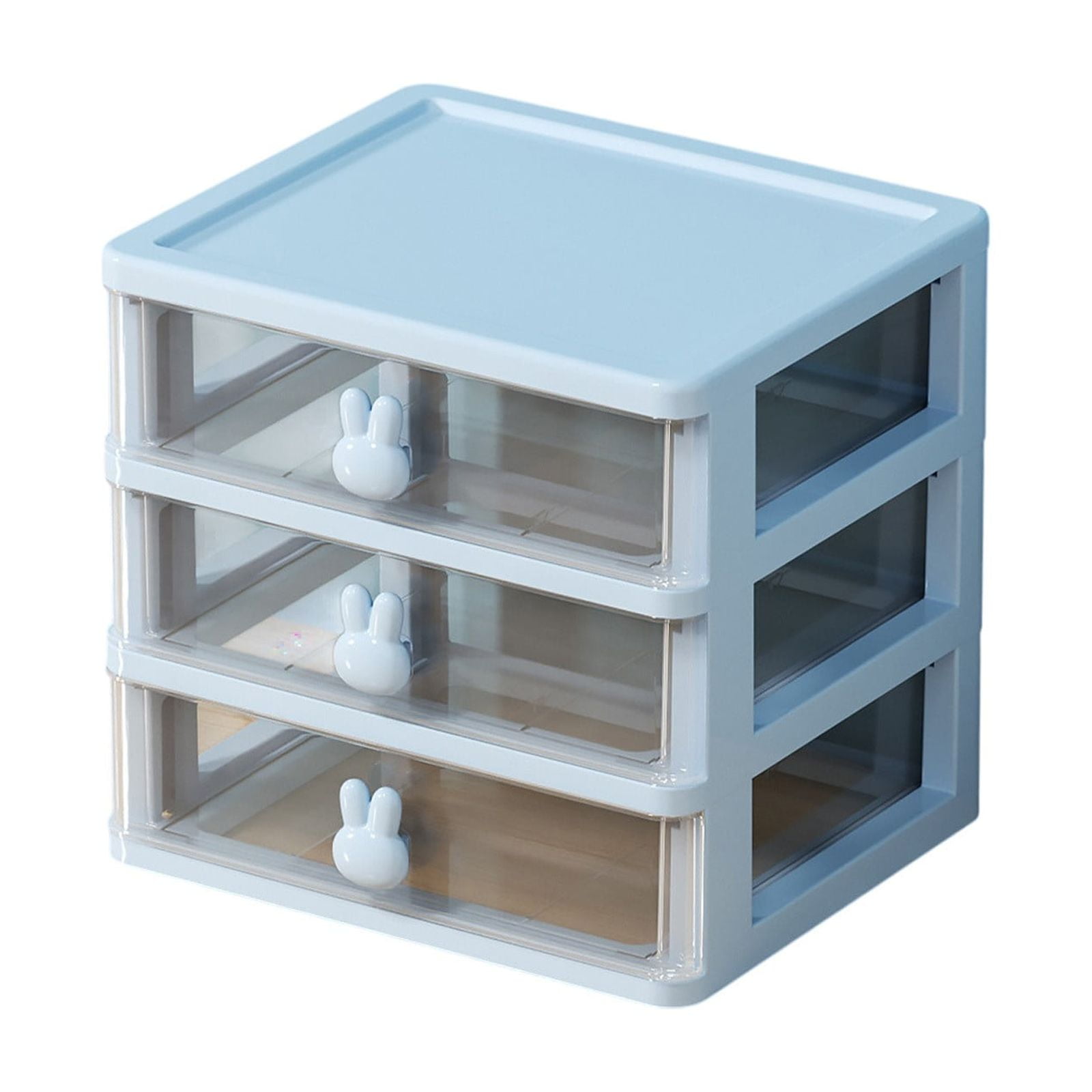 Clear Plastic Desktop Storage Box with Drawers | Multifunctional ...