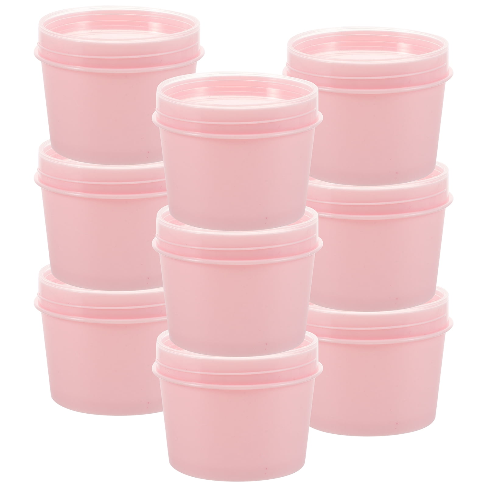 FELTECHELECTR Ice Cream Containers Plastic 1 Set 10Pcs 2.8x2.8x2.2in ...